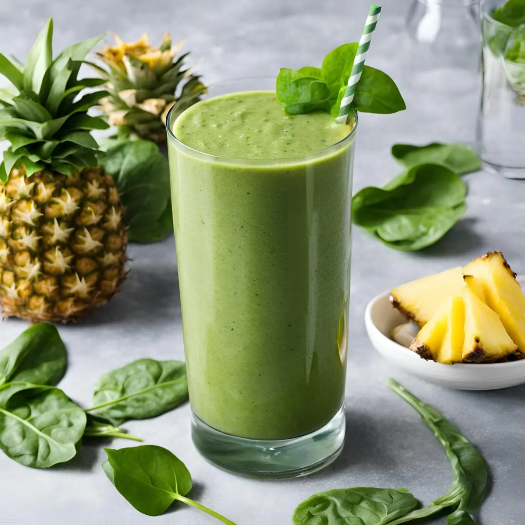 Batido de Espinaca, Piña y Jengibre – Transform by Paula